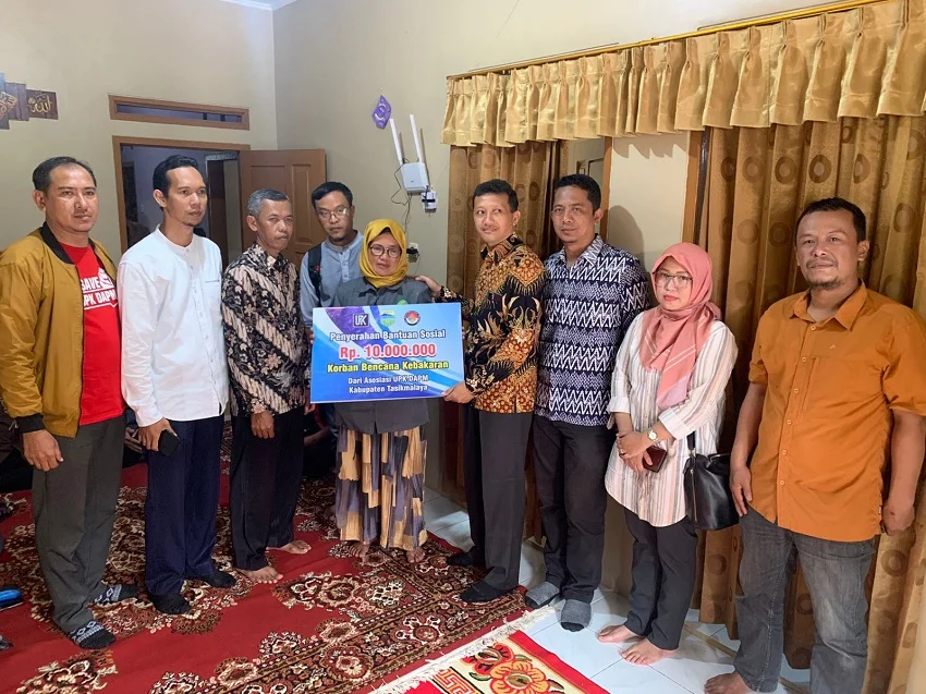Asosiasi UPK Bantu Korban Kebakaran – Radartasik.id