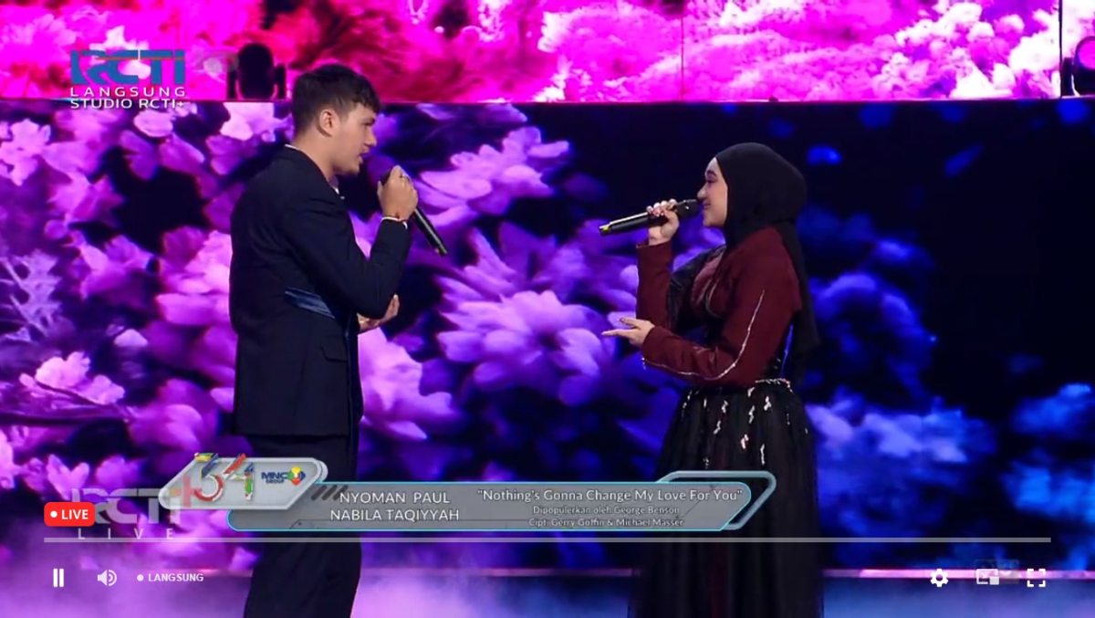 Duet Manis Nabila Taqiyyah dan Nyoman Paul di Acara Malam Puncak Anniversary Celebration MNC ...