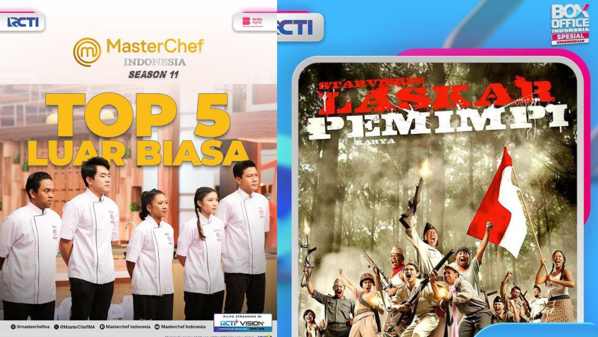 Jadwal Acara RCTI Sabtu 11 November 2023, Tayang MasterChef Indonesia Season 11 Top 5, Program ...