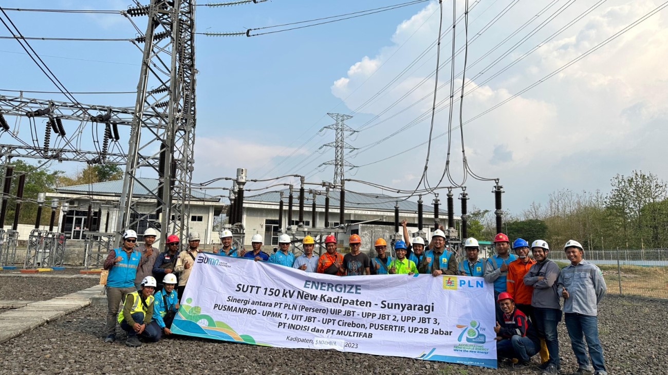 SUTT 150 KV New Kadipaten-Sunyaragi Dioperasikan Lagi, PLN UPT Cirebon Perkuat Keandalan Sistem ...