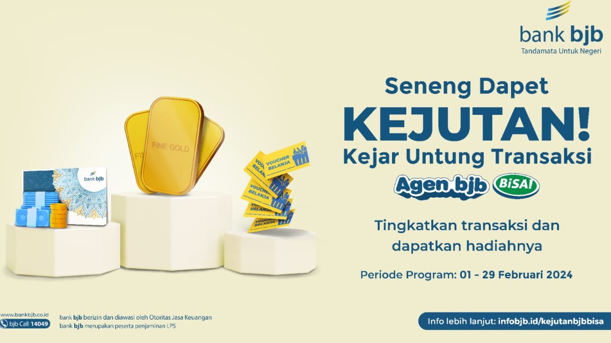 Untuk Agen bjb BISA! bank bjb Luncurkan Program Kejar Untung Transaksi ...