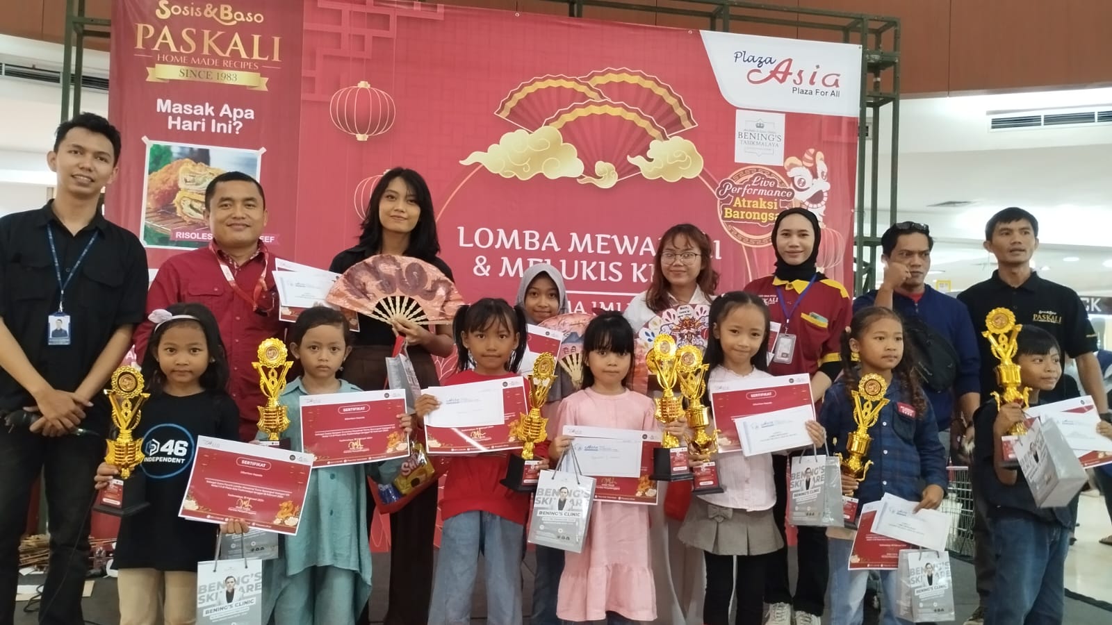 Plaza Asia Tasikmalaya Gelar Aneka Lomba Special Imlek, Mewarnai Barongsai dan Melukis Kipas ...