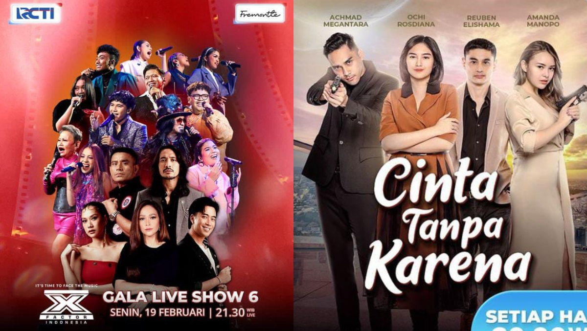 Jadwal Acara RCTI Senin 19 Februari 2024, Tayang Gala Live Show 6 X-Factor Indonesia Season 4 ...