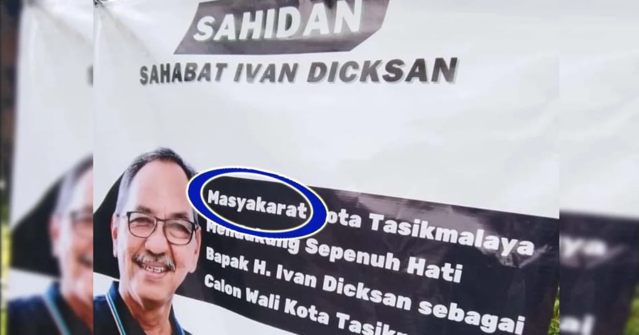 Sekilas Biasa Saja, Tapi Ada yang Janggal di Baliho Dukungan Ivan ...