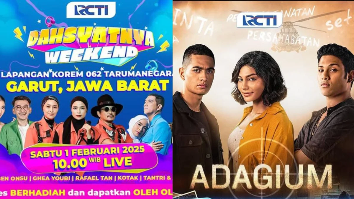 Jadwal Acara RCTI Sabtu, 1 Februari 2025: Dahsyatnya Weekend hingga Sinema Siang Spesial Adagium ...