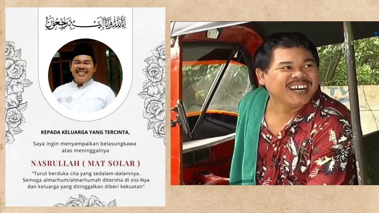 Perjalanan Karier Mat Solar, Pemeran Bajaj Bajuri yang Meninggal Dunia ...