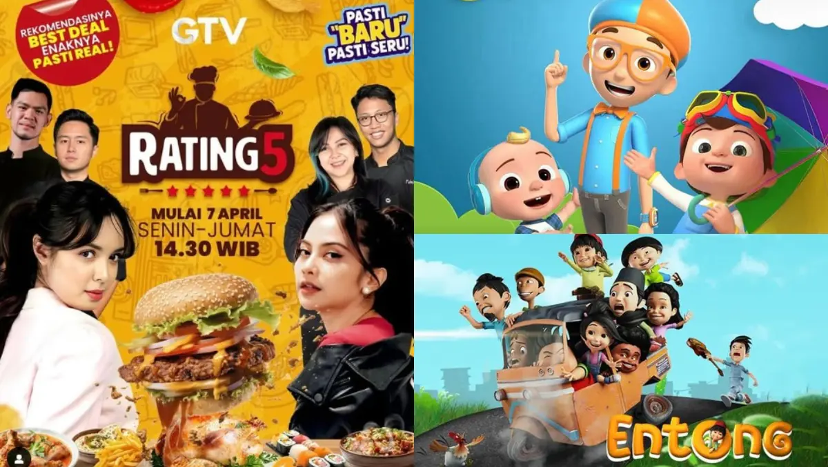 Jadwal GTV, MNCTV Jumat, 18 April 2025: CoComelon dan Entong Temani ...