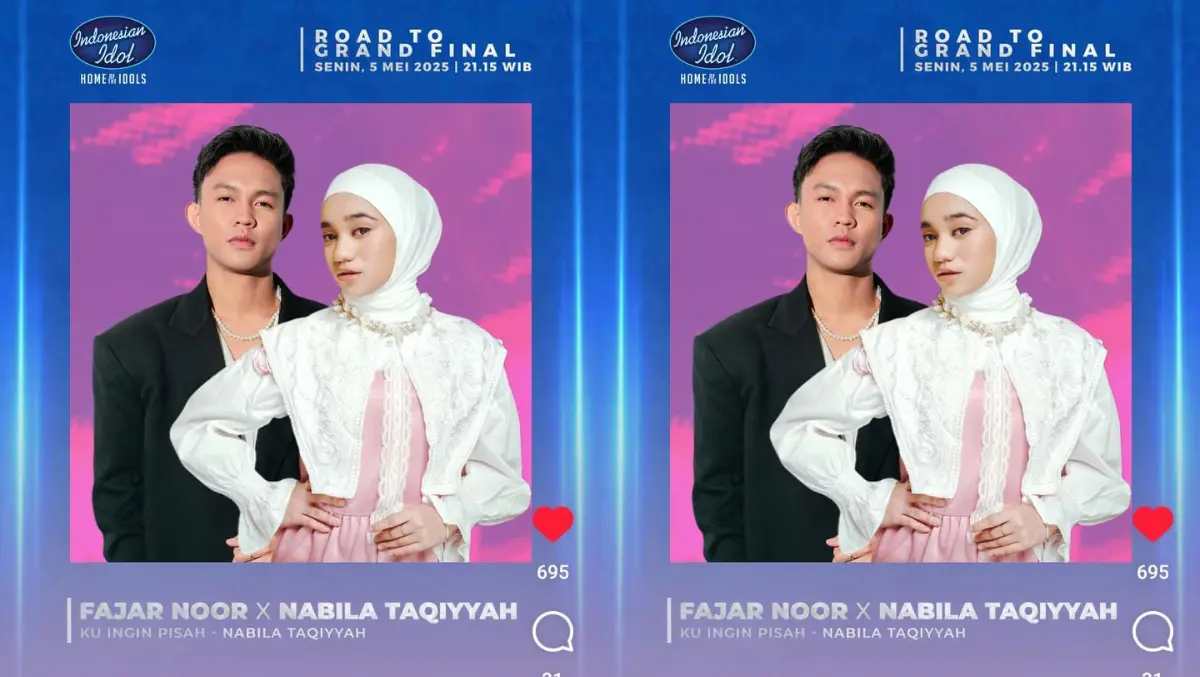 Fajar Noor dan Nabila Taqiyyah Bakal Duet Ku Ingin Pisah di Road To Grand Final Indonesian Idol ...
