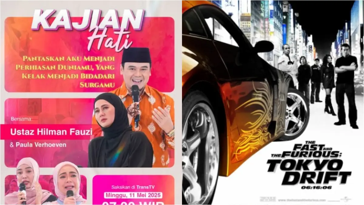 Jadwal Acara TransTV Minggu, 11 Mei 2025: Kajian Hati, Bioskop TransTV The Fast and The Furious ...