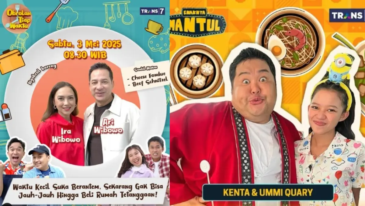 Jadwal Acara Trans7 Sabtu, 3 Mei 2025: Obrolan Tiap Waktu Hadirkan Ira ...