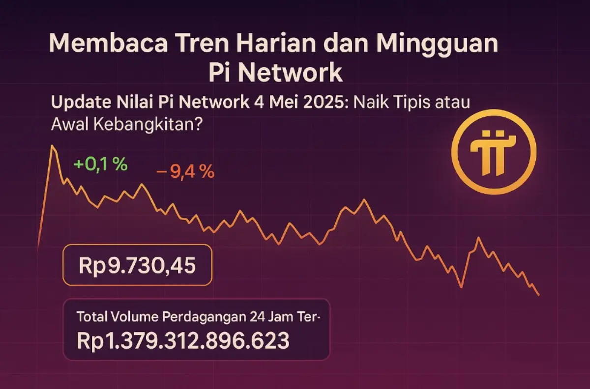 Membaca Tren Harian dan Mingguan Pi Network! Update Nilai Pi Network 4 Mei 2025, Naik Tipis ...