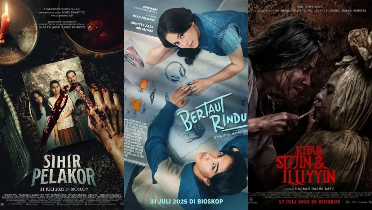 Daftar Film Bioskop Tayang Bulan Juli 2025: Ada Bertaut Rindu, Sihir Pelakor hingga Kitab Sijjin ...
